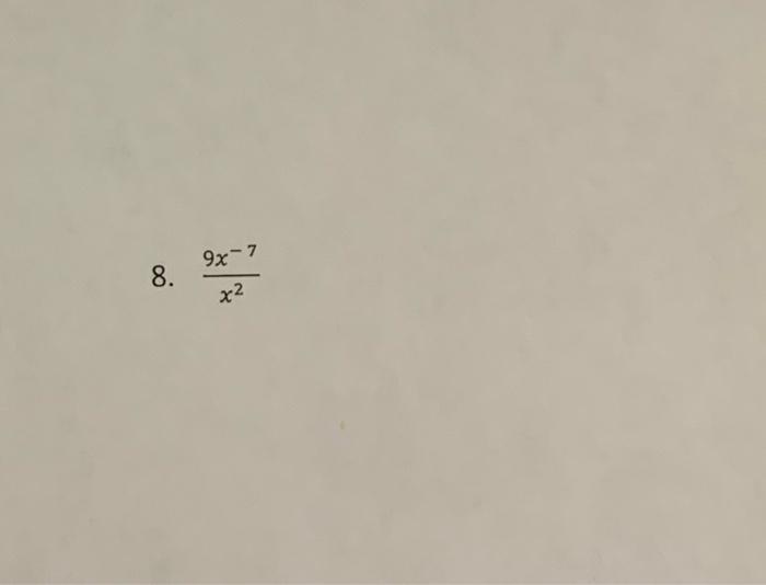 Solved 9x-7 8 . x2 | Chegg.com