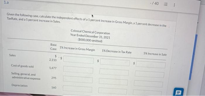 Solved Using the same case, calculate the independent | Chegg.com