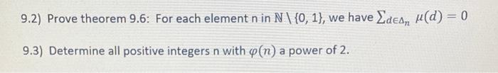 Solved 9.2) Prove theorem 9.6: For each element n in | Chegg.com