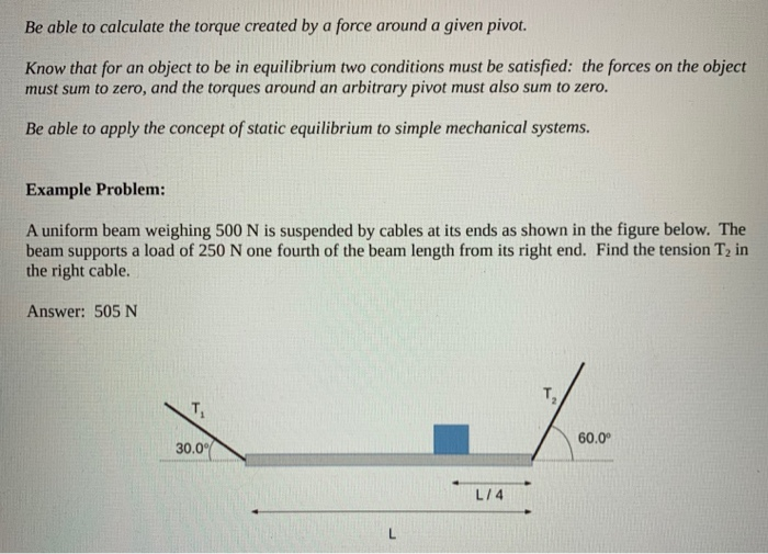 Solved Be able to calculate the torque created by a force | Chegg.com