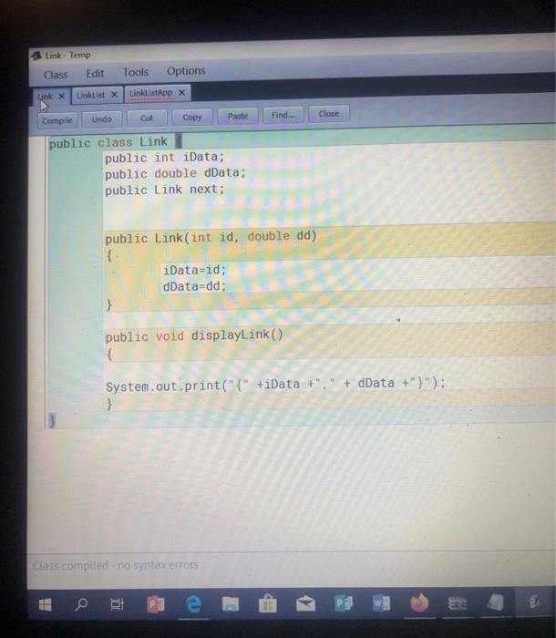 Solved Download the LinkedList.zip startup code from the LMS | Chegg.com