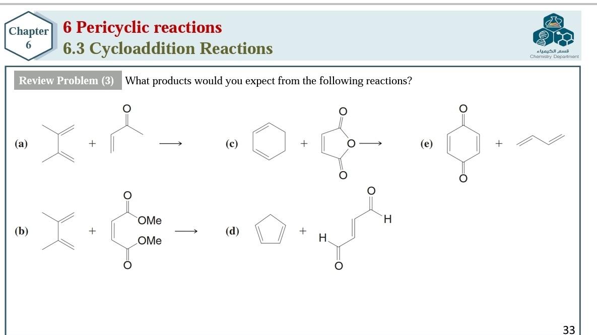 Solved Chapter 66 Pericyclic reactions 6.3 Cycloaddition | Chegg.com