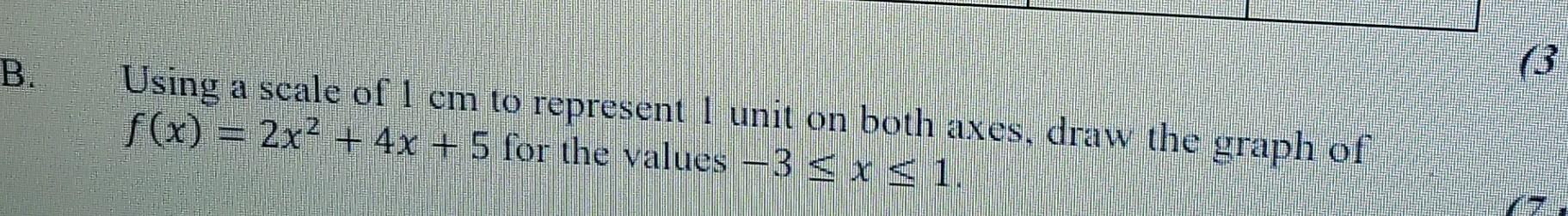 Solved В. 3 Using a scale of 1 cm to represent I unit on | Chegg.com