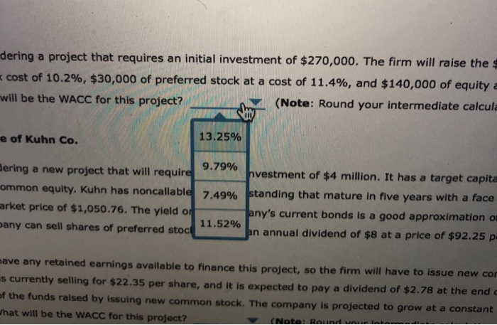 Solved The WACC is used as the discount rate to evaluate | Chegg.com