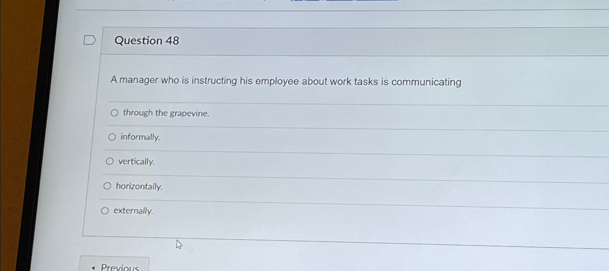 Solved Question 48A manager who is instructing his employee | Chegg.com