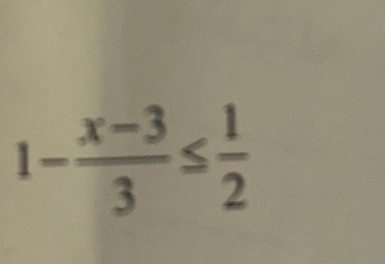 Solved 1-x-33≤12 | Chegg.com