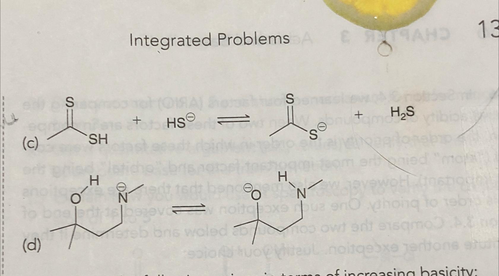 Solved Integrated Problems(c)+H2S(d) | Chegg.com
