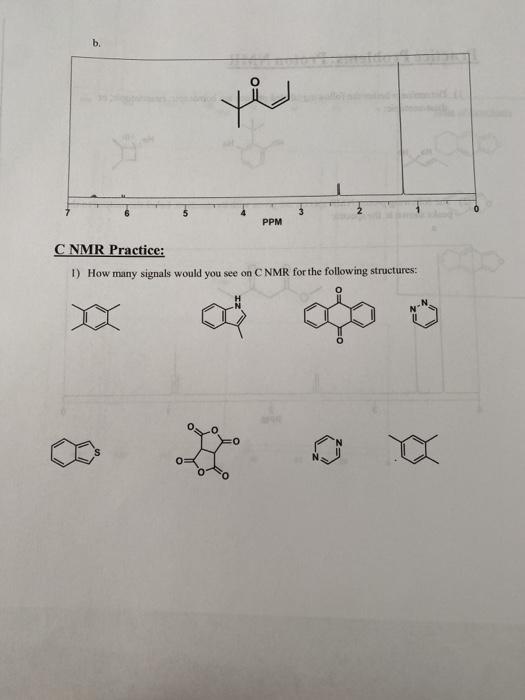 Solved Practice Problems: Proton NMR 1) Determine whether | Chegg.com