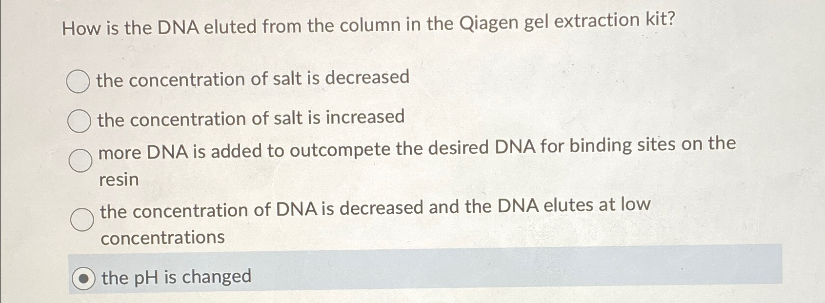 Solved How is the DNA eluted from the column in the Qiagen | Chegg.com
