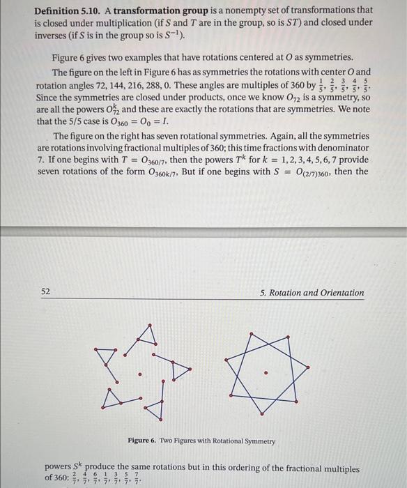 Solved 11. (Transformation Groups). Transformation groups | Chegg.com