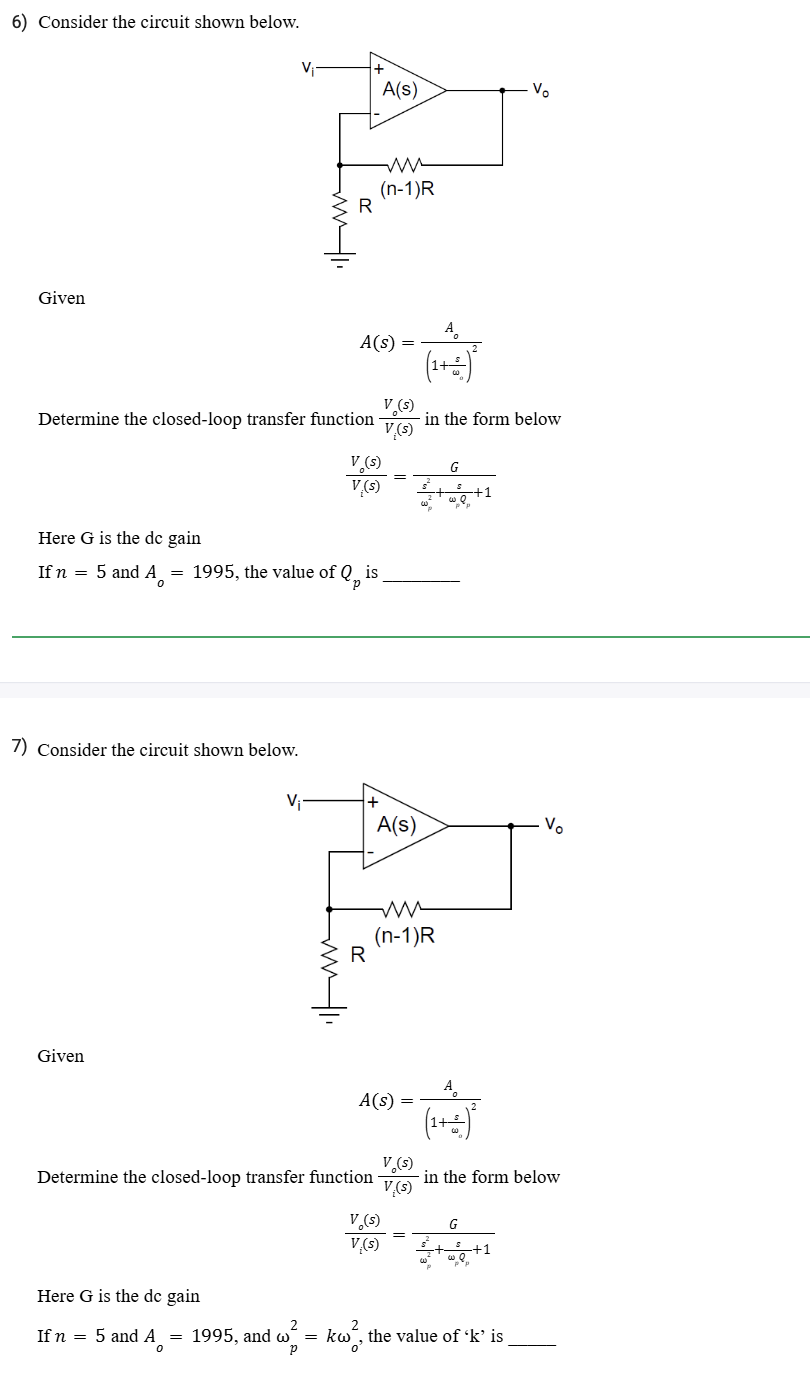Solved Consider the circuit shown | Chegg.com