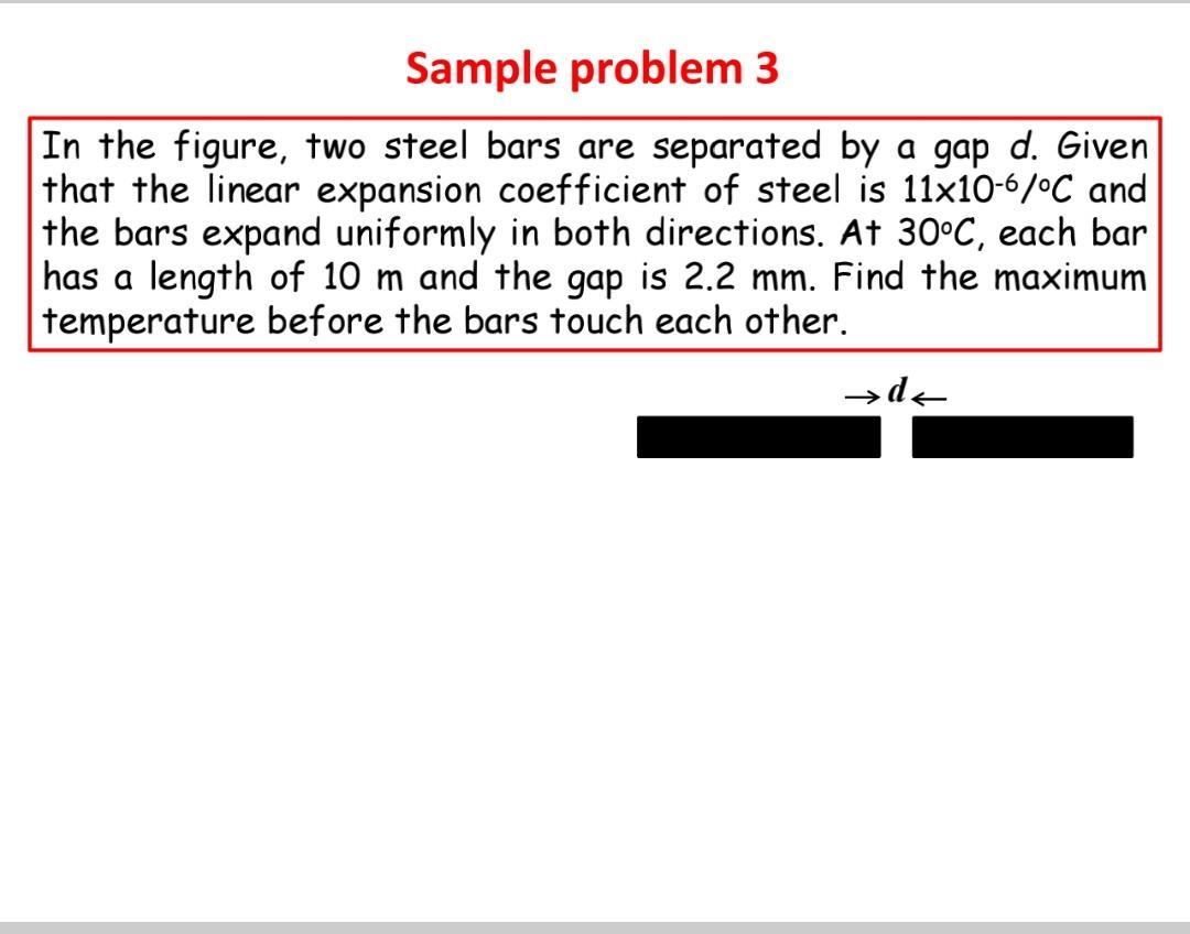 Solved Sample problem 3 In the figure, two steel bars are | Chegg.com