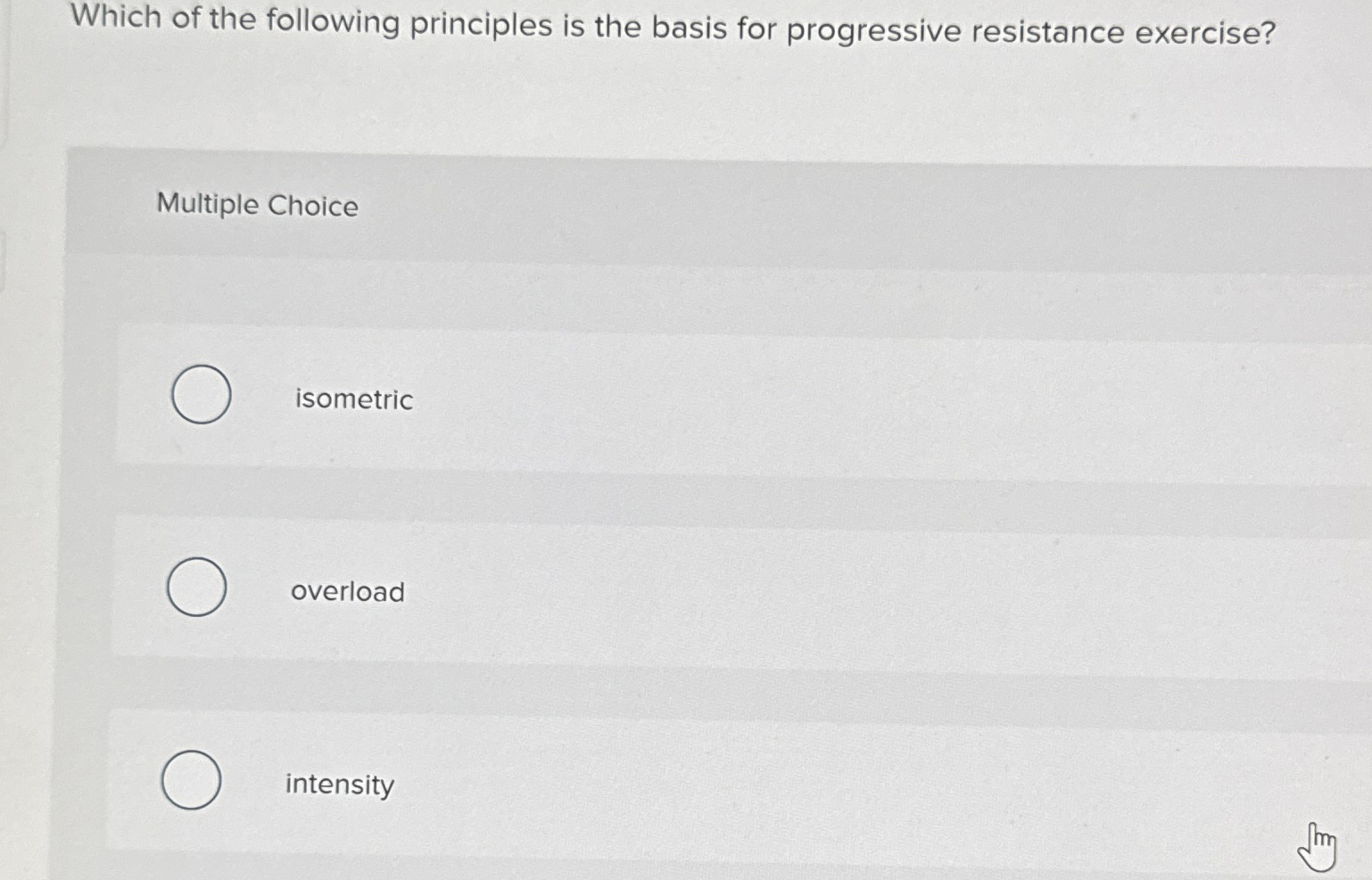 Solved Which of the following principles is the basis for | Chegg.com