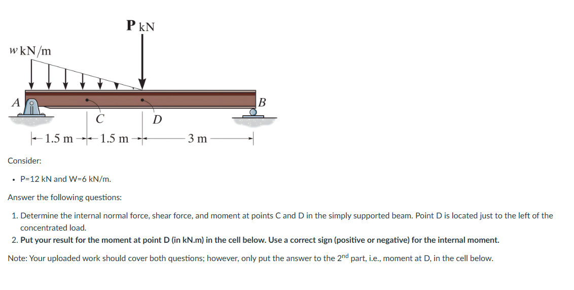 Solved Consider: - \( \mathrm{P}=12 \mathrm{kN} \) ﻿and | Chegg.com