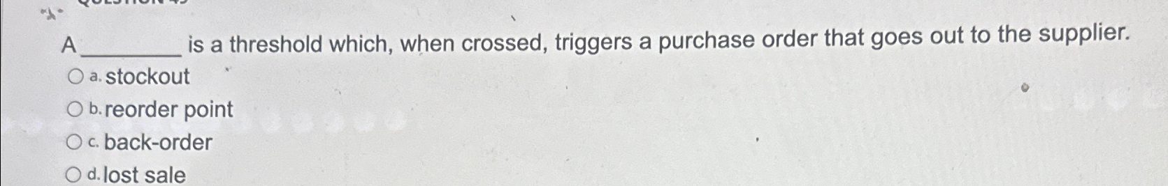 Solved A is a threshold which, when crossed, triggers a | Chegg.com
