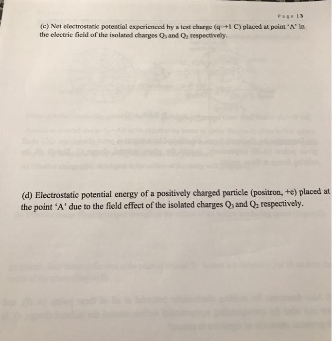 Solved Page 12 Problem #2: Electrostatics - Field Parameters | Chegg.com