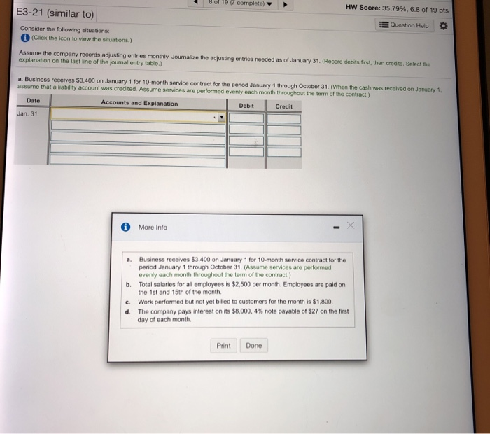 Solved Question Help Consider the following situations: | Chegg.com