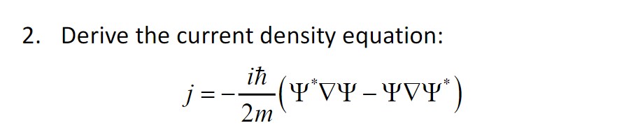 Solved Derive the current density | Chegg.com