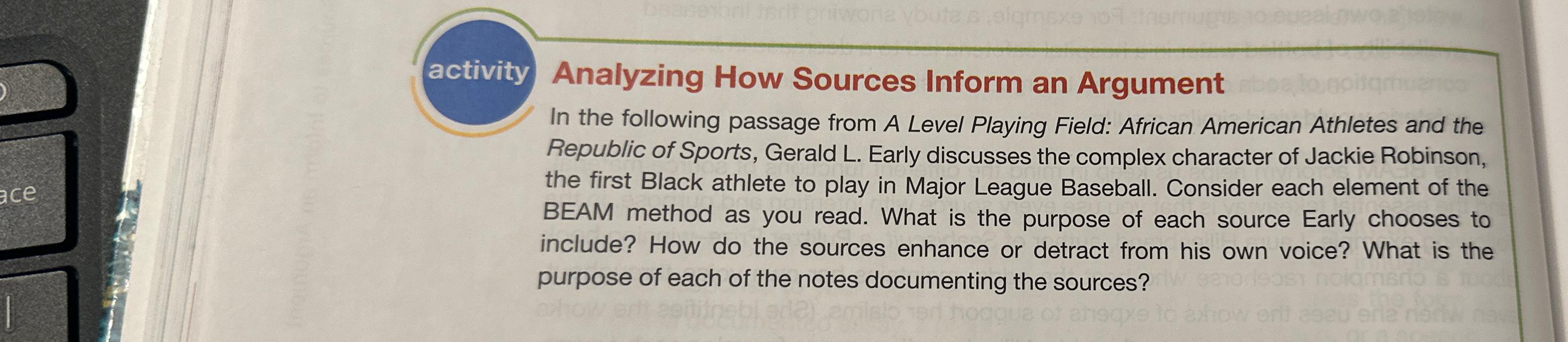 Solved activity Analyzing How Sources Inform an ArgumentIn | Chegg.com