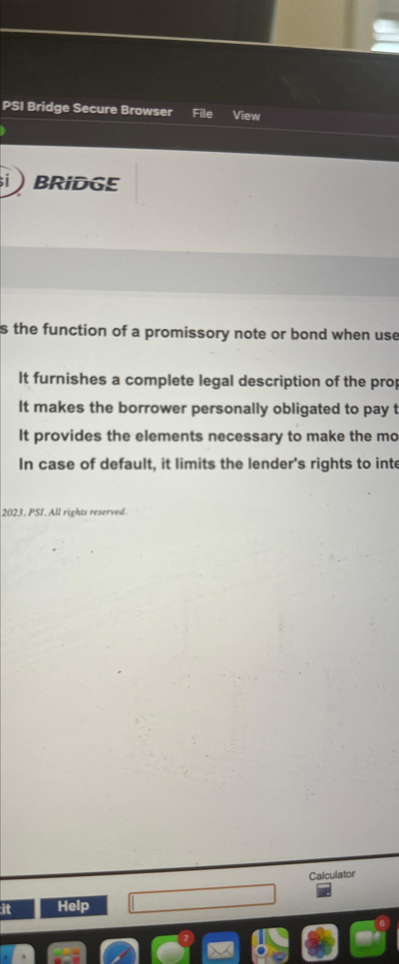 Solved BRİTEEthe function of a promissory note or bond when | Chegg.com