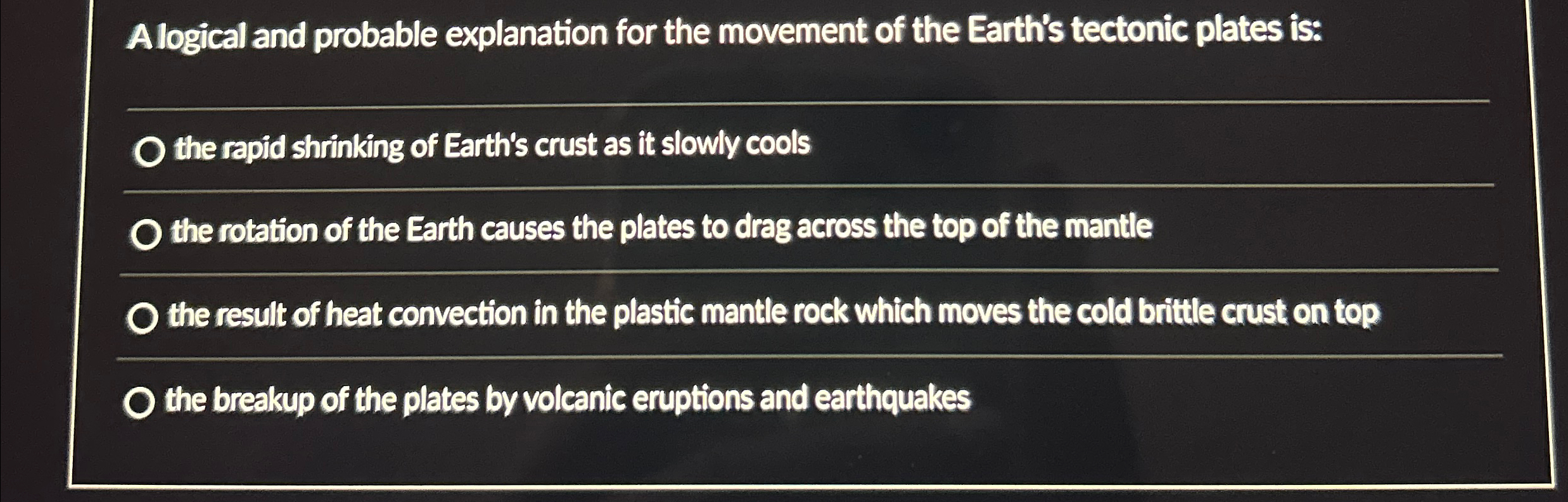 Solved A logical and probable explanation for the movement | Chegg.com