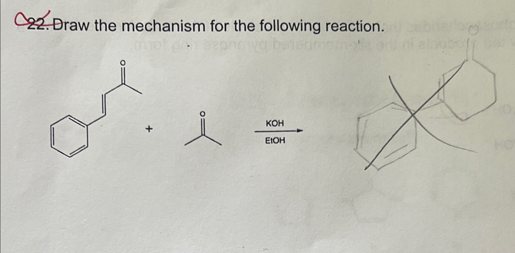 Solved Draw the mechanism for the following reaction. | Chegg.com