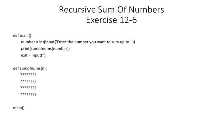 Solved Laboratory 12 Consists of: Four Recursion Problems to | Chegg.com