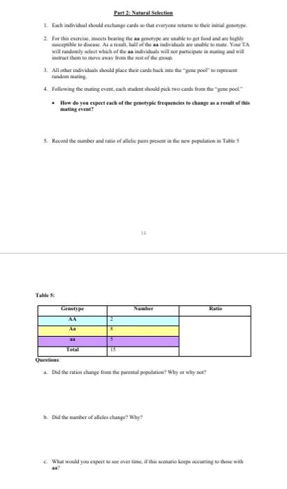 Solved Table 5 : Questions: a. Did the ratios change from | Chegg.com