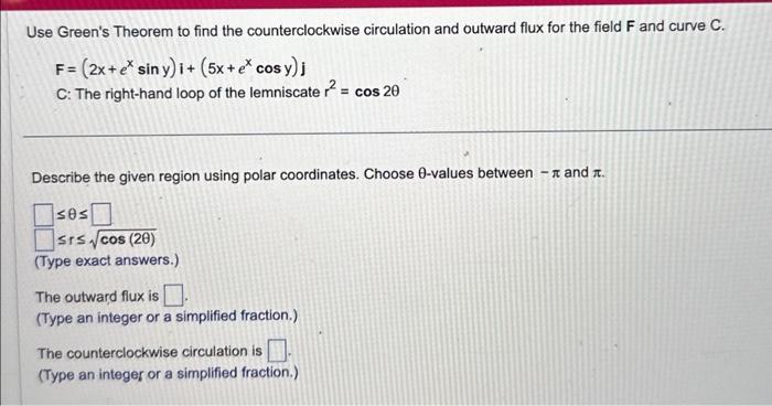 Solved Use Green's Theorem to find the counterclockwise | Chegg.com