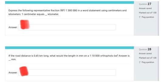 Solved Express the following representative fraction (RF) | Chegg.com