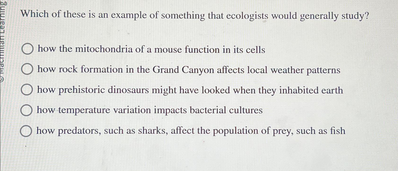 Solved Which of these is an example of something that | Chegg.com