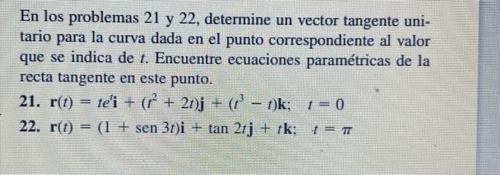 Solved En los problemas 21 y 22 , determine un vector | Chegg.com