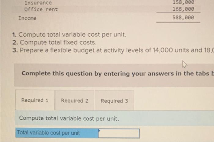 Solved Exercise 23-3 (Algo) Preparing flexible budgets LO P1 | Chegg.com