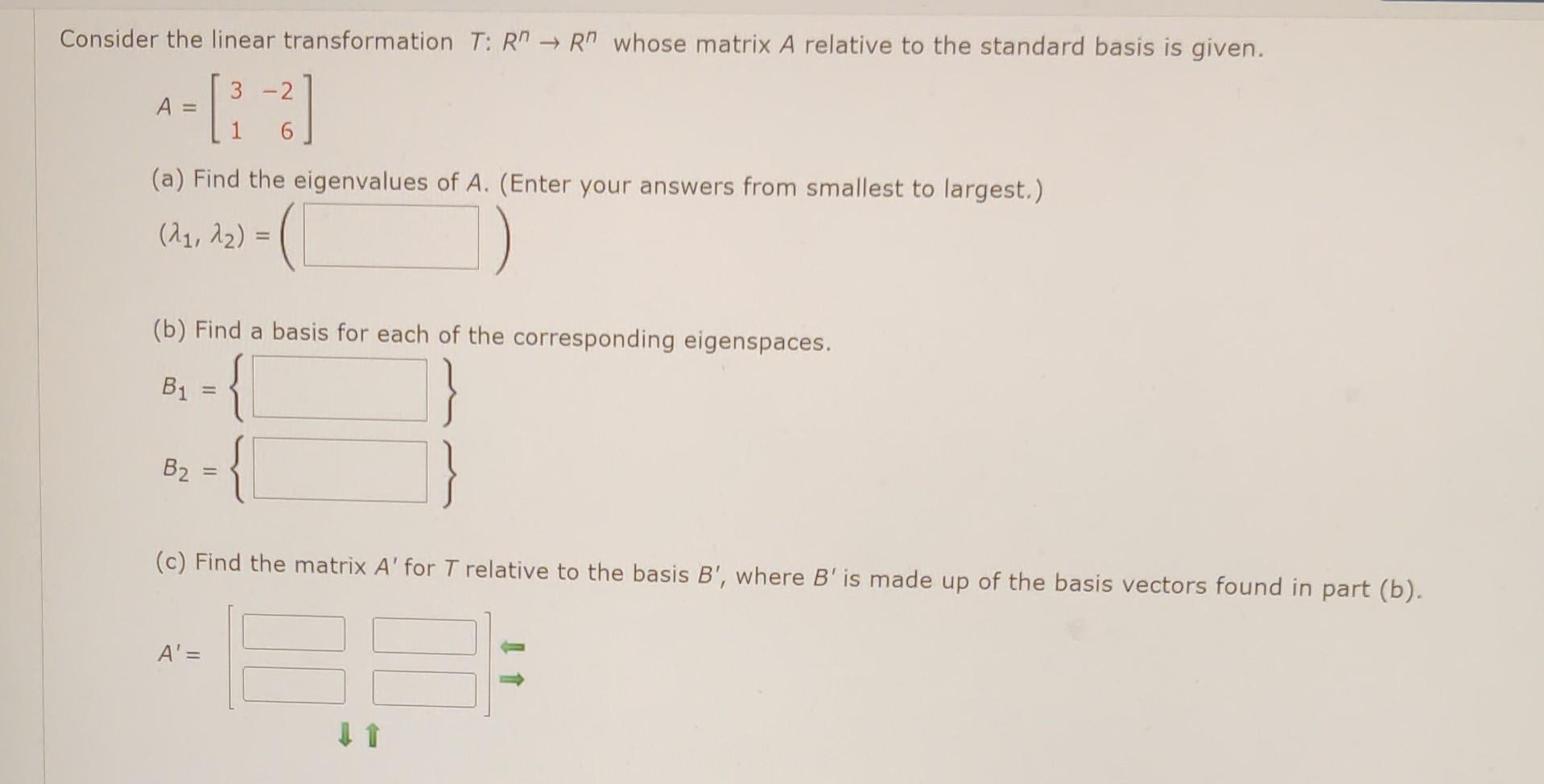 Solved onsider the linear transformation \\( T: R^{n} | Chegg.com