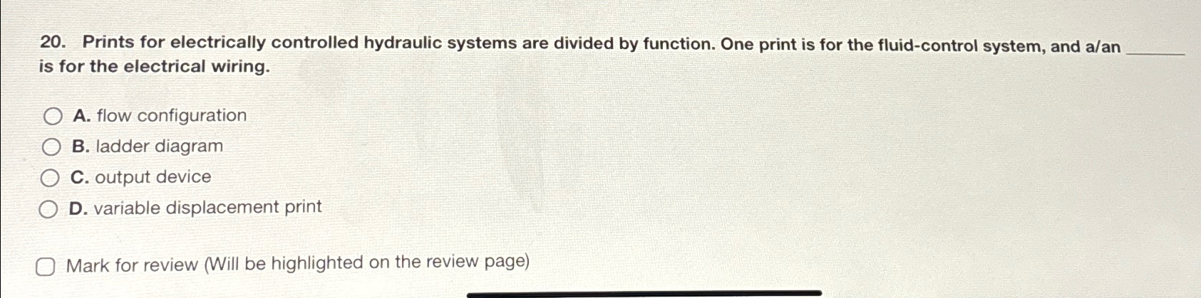 Solved Prints for electrically controlled hydraulic systems | Chegg.com