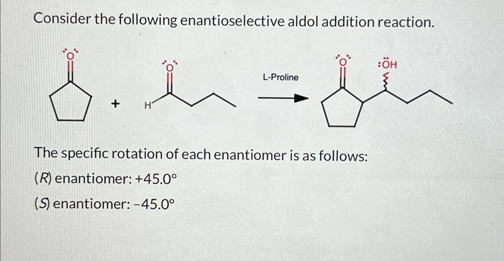 Solved Consider the following enantioselective aldol | Chegg.com