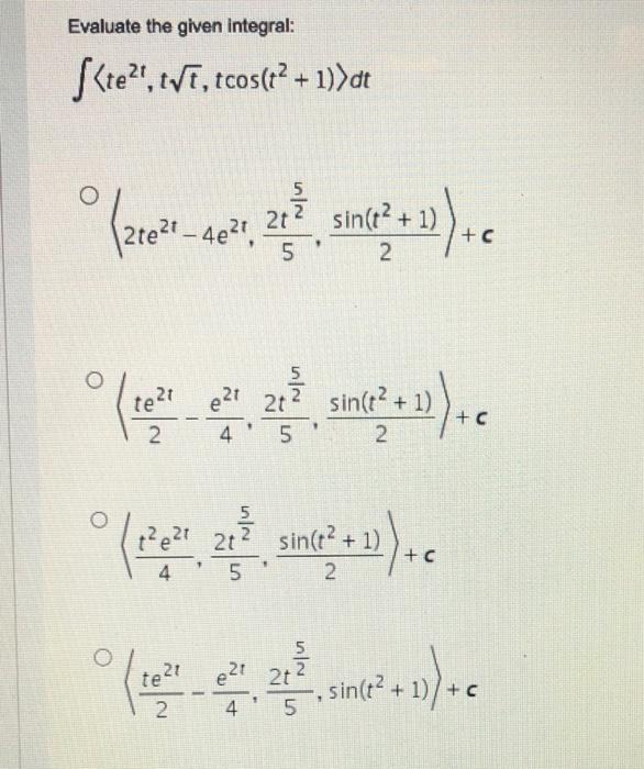 Solved Determine where the curve traced out by the vector | Chegg.com