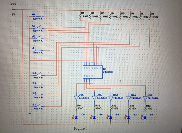 Solved 5. Using the 74LS83 chip, construct the 4-bit adder | Chegg.com