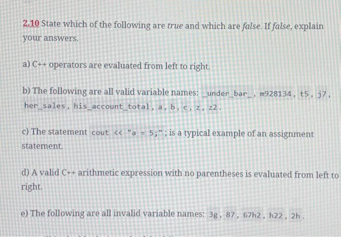 Solved 2.7 Discuss the meaning of each of the following | Chegg.com
