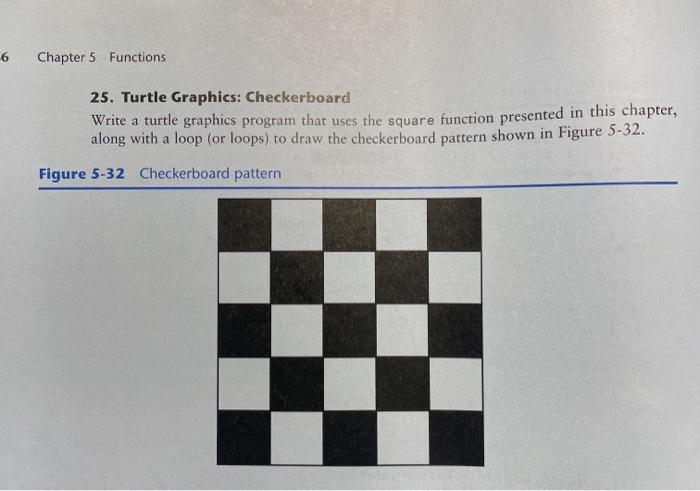 Solved 6 Chapter 5 Functions 25. Turtle Graphics: | Chegg.com