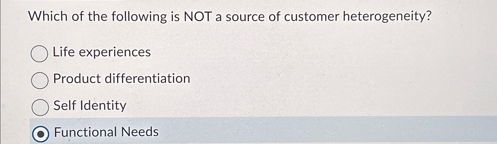 Solved Which of the following is NOT a source of customer | Chegg.com