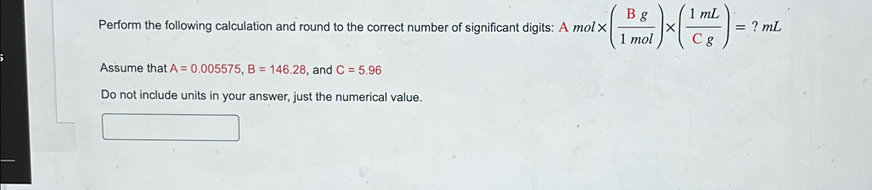 Solved Perform the following calculation and round to the | Chegg.com