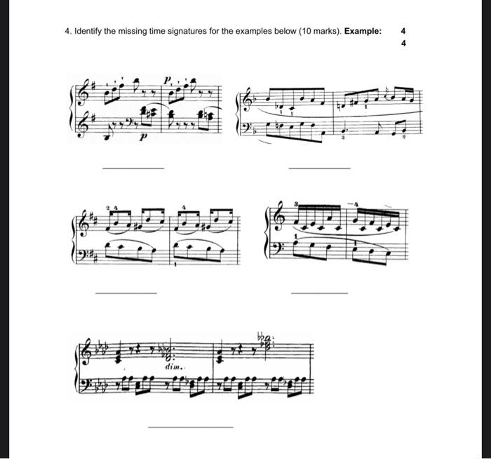 Time Signature Examples