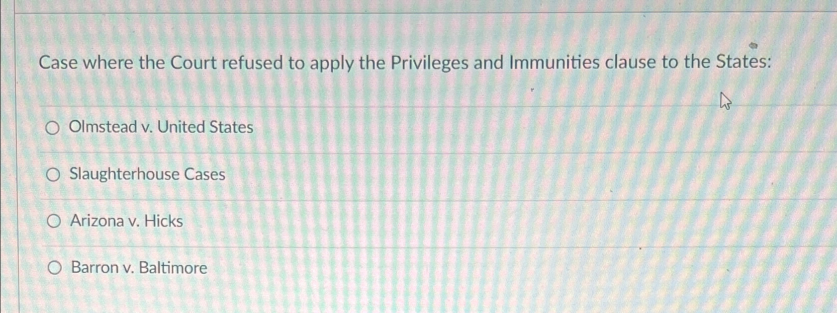 Solved Case where the Court refused to apply the Privileges | Chegg.com Solved Case where the Court refused to apply the Privileges | Chegg.com