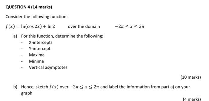 Solved QUESTION 4 (14 marks) Consider the following | Chegg.com Solved QUESTION 4 (14 marks) Consider the following | Chegg.com
