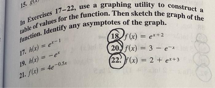 Solved In Exercises 17-22, use a graphing utility to | Chegg.com