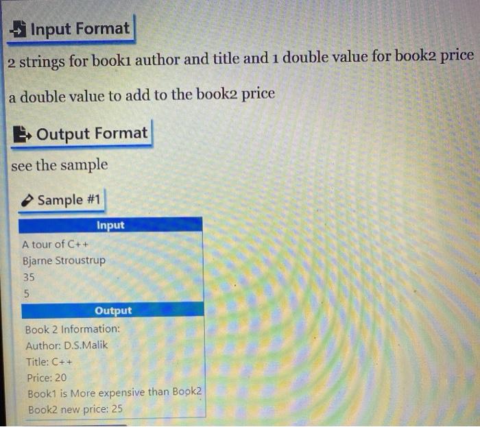 Solved Challenge task Write a program that defines a class | Chegg.com