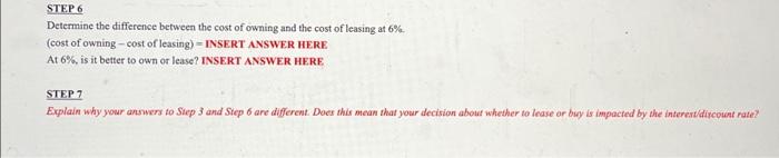 Solved Assignment Exercise 23-1 Cost of Owning and Cost of | Chegg.com