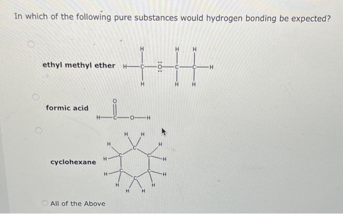 Solved In which of the following pure substances would | Chegg.com