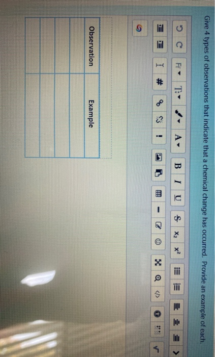 Solved Give 4 types of observations that indicate that a | Chegg.com